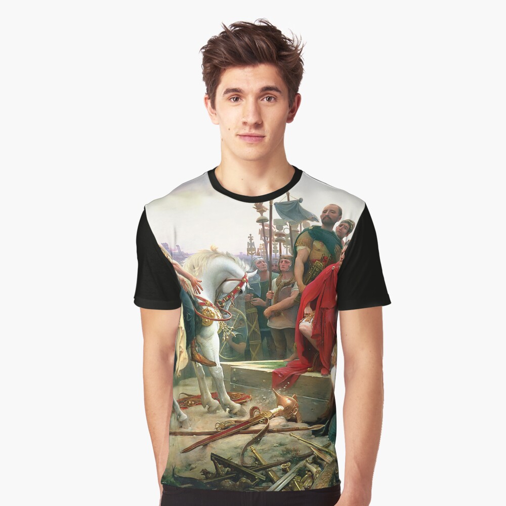 "Julius Caesar and Vercingetorix at the surrender" Poster for Sale by ...