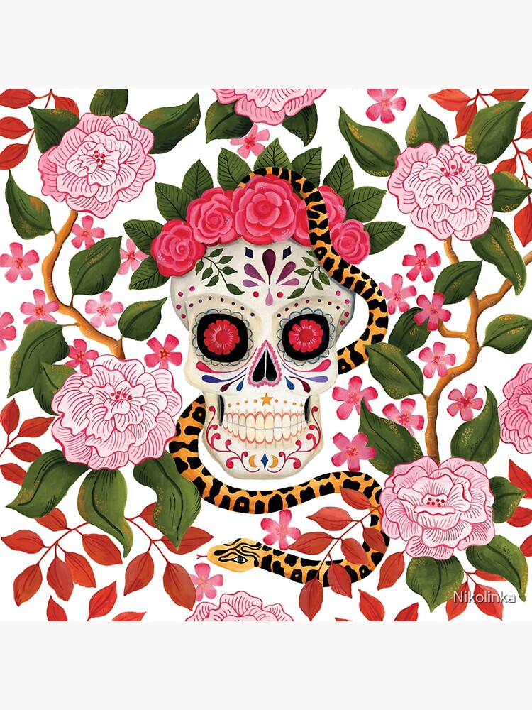 "Colored skeleton." Sticker for Sale by Nikolinka | Redbubble