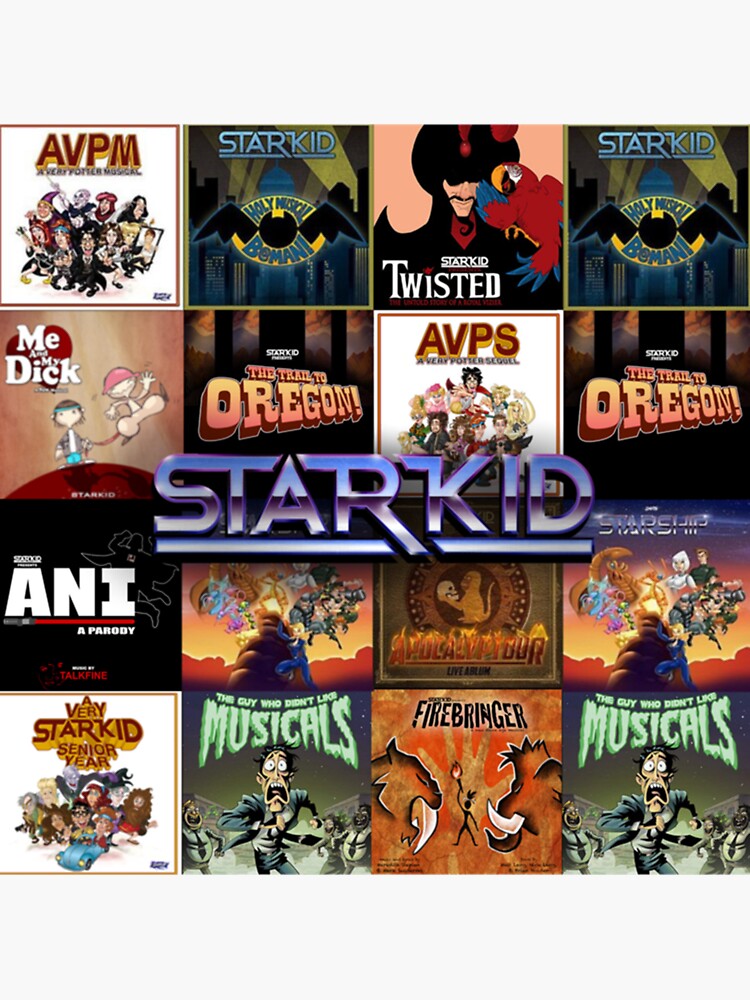 "Starkid collage " Sticker for Sale by OriginaPunkBaby | Redbubble