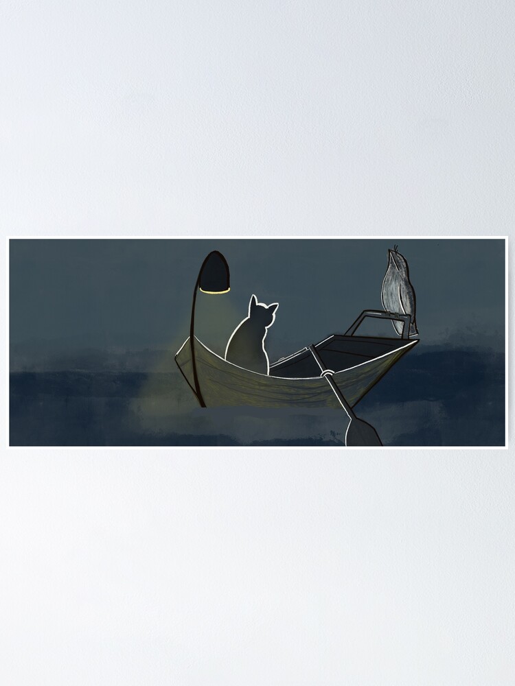 Póster «La boca de rana leonada y el gatito» de wastedbrainart | Redbubble