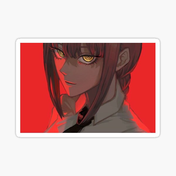 "Makima Chainsaw Man" Sticker for Sale by TATAKAEE | Redbubble