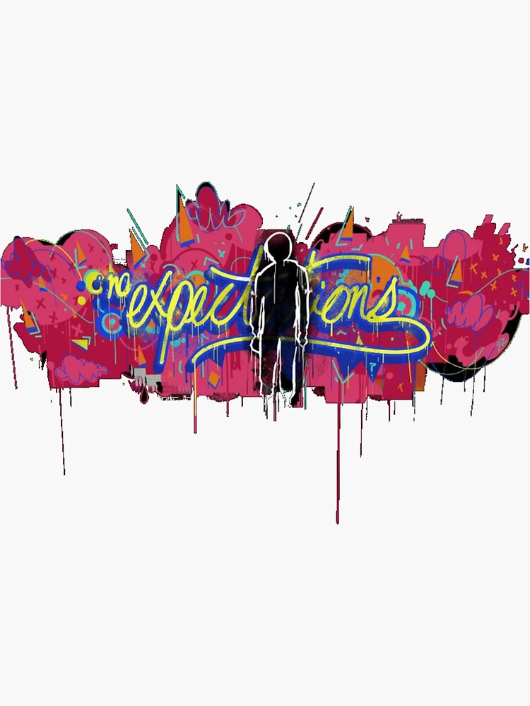 "Spider man into the spidervers "Expectations"" Sticker by ...