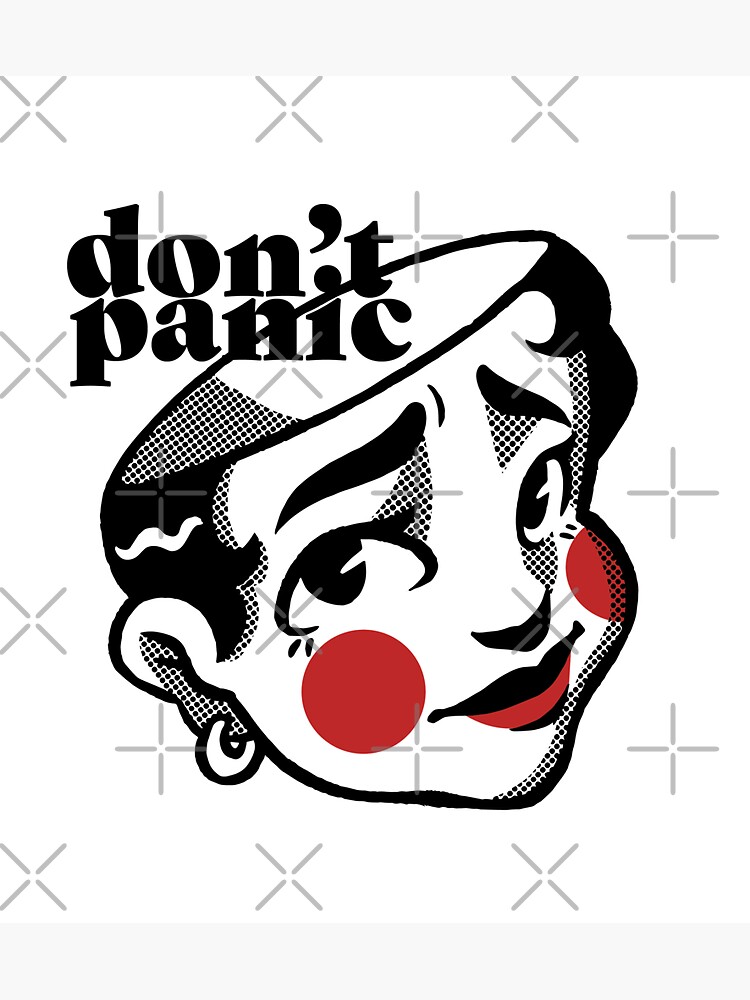 "Don't Panic" Sticker for Sale by SophieMahoney | Redbubble