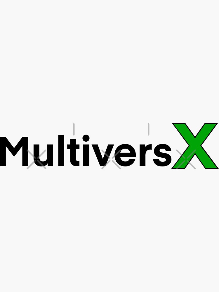 "MultiversX black logo" Sticker for Sale by guaka-molly | Redbubble