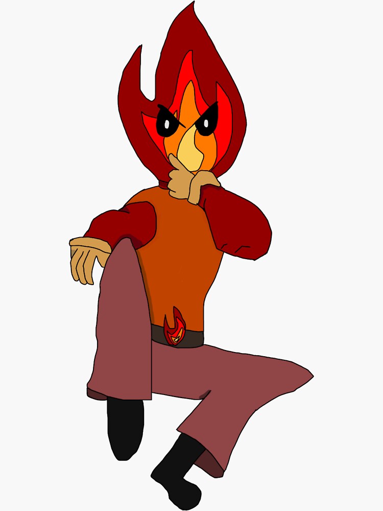 "Fire Guy" Sticker for Sale by Usagicollection | Redbubble