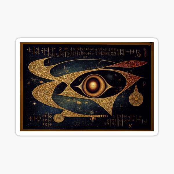 "Invocation of Ra" Sticker for Sale by CaramelPrincess | Redbubble