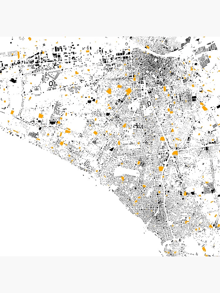 "Map of Lima with its schools in colour" Poster for Sale by jean ...