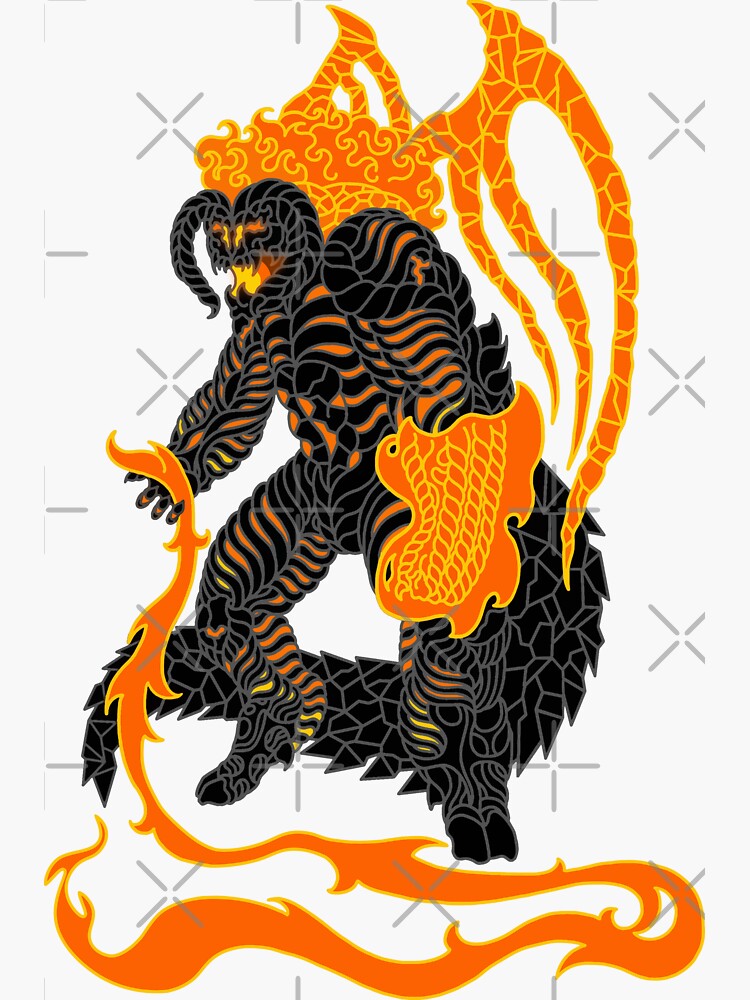 "The Balrog" Sticker for Sale by MalteseArtist | Redbubble