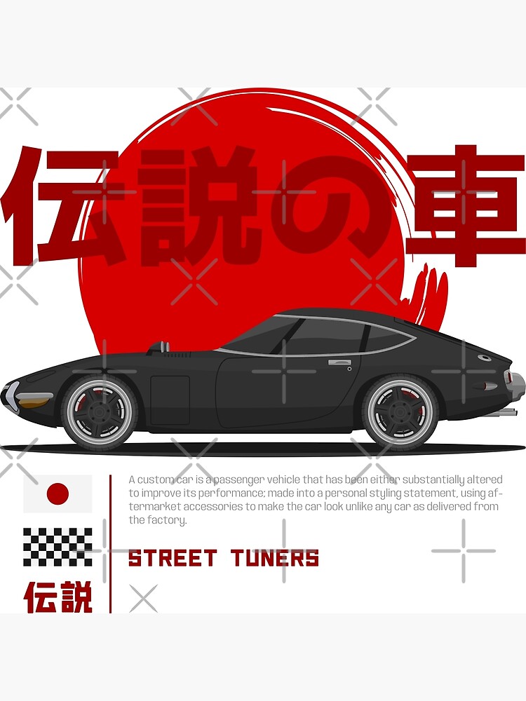 "Tuner Black 2000 GT JDM" Poster for Sale by goldentuners | Redbubble