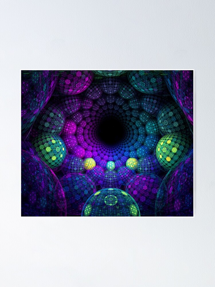 "3D psychedelic optical illusion,light circle,items " Poster for Sale ...