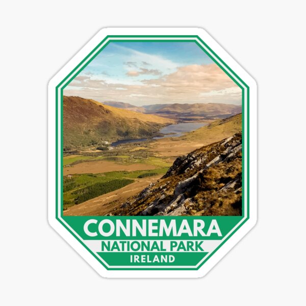 "Connemara National Park Ireland Emblem" Sticker for Sale by ...