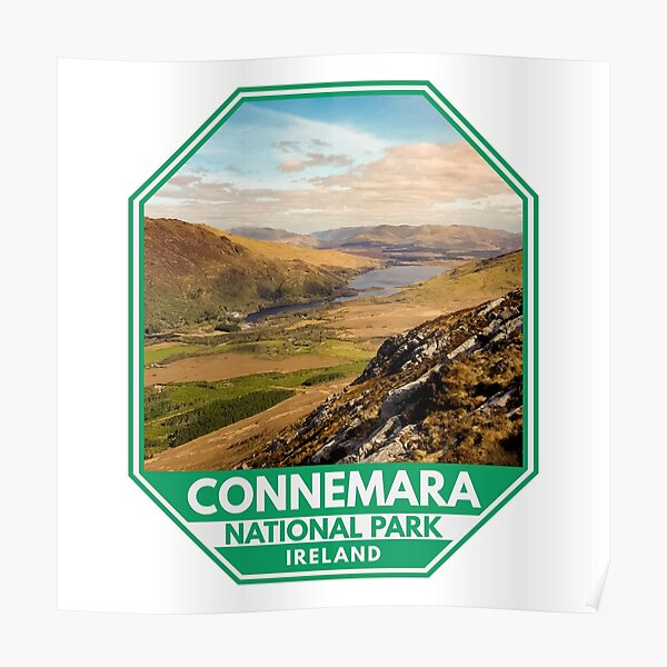 "Connemara National Park Ireland Emblem" Poster for Sale by ...