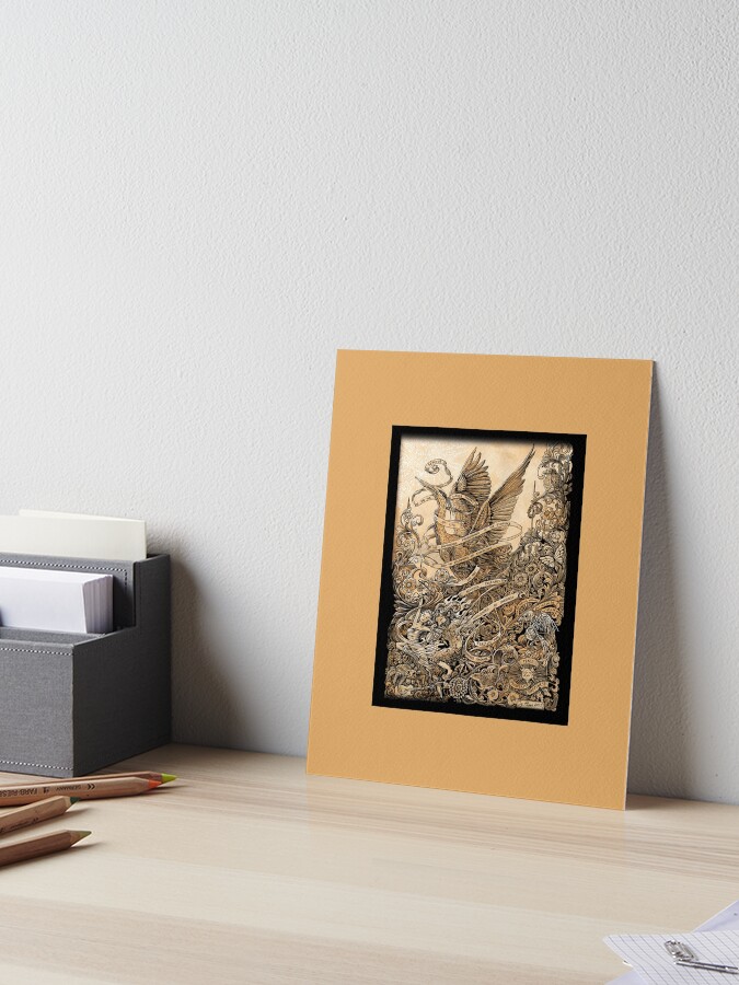 ""Refocus on the Larger themes" detailed pen and ink drawing" Art Board ...