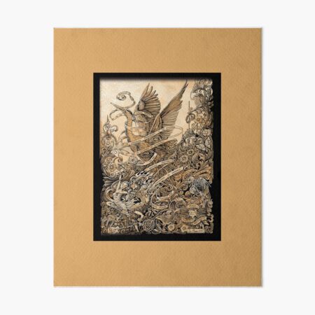 ""Refocus on the Larger themes" detailed pen and ink drawing" Art Board ...