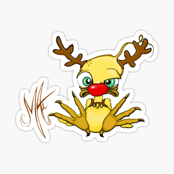 "Grumpy Chicken Christmas" Sticker for Sale by GrumpyChickenMA | Redbubble