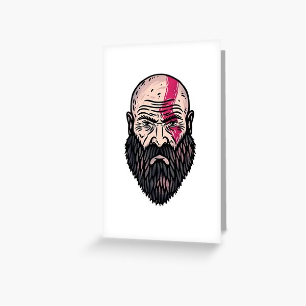 "kratos God of War Ragnarok" Greeting Card for Sale by eternalrival ...