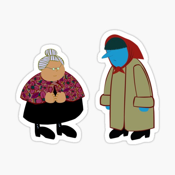 "neighbors" Sticker for Sale by SlavicTales | Redbubble