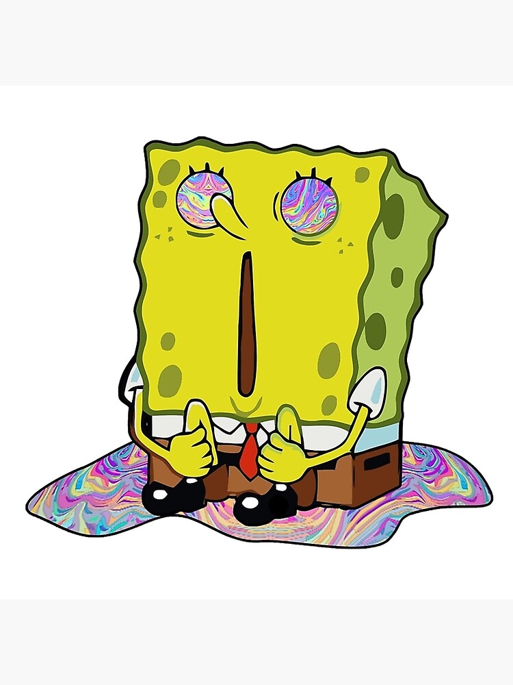 "Trippy Spongebob" Poster for Sale by Typical-Turd | Redbubble