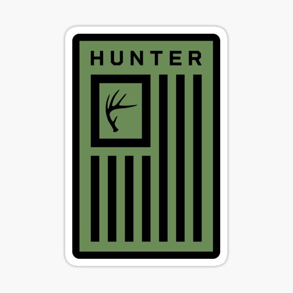 "American Deer Hunter" Sticker for Sale by Rough-Trek | Redbubble