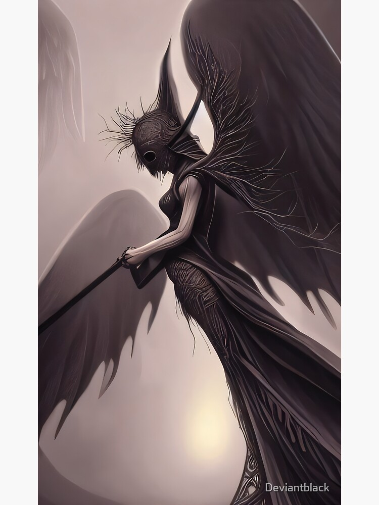 "Winged Reaper" Poster for Sale by Deviantblack | Redbubble