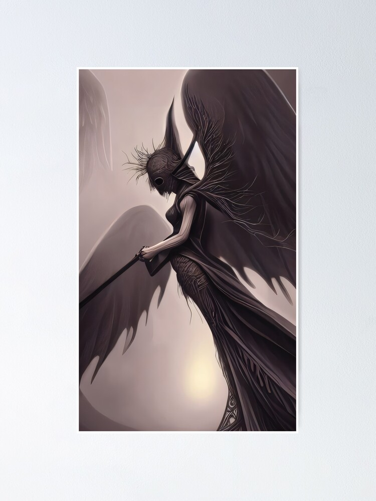"Winged Reaper" Poster for Sale by Deviantblack | Redbubble