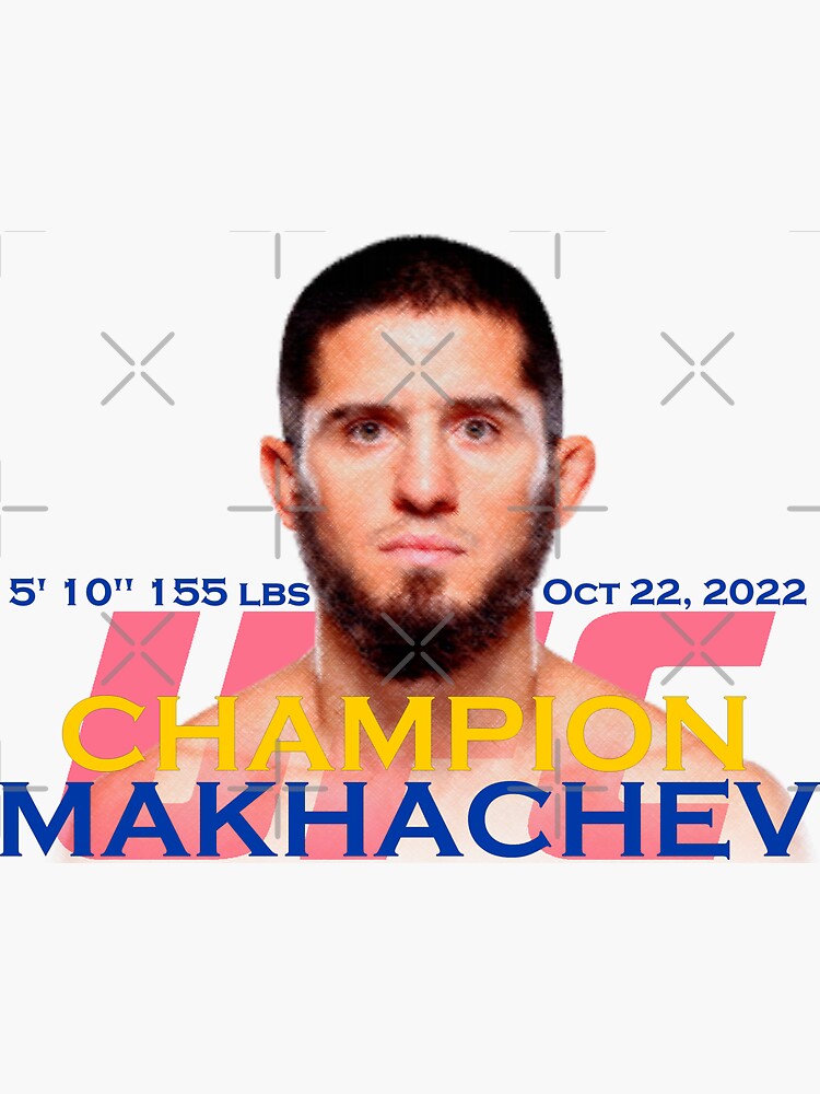 "Islam Makhachev, Champion" Sticker for Sale by Yoursho | Redbubble