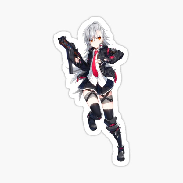 "Anime Girl Gun" Sticker for Sale by kittiescuties | Redbubble