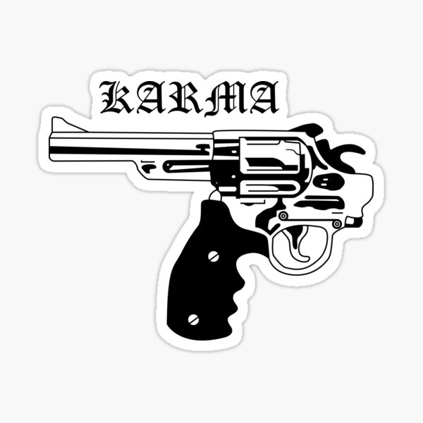 "Karma" Sticker for Sale by ENENDE | Redbubble
