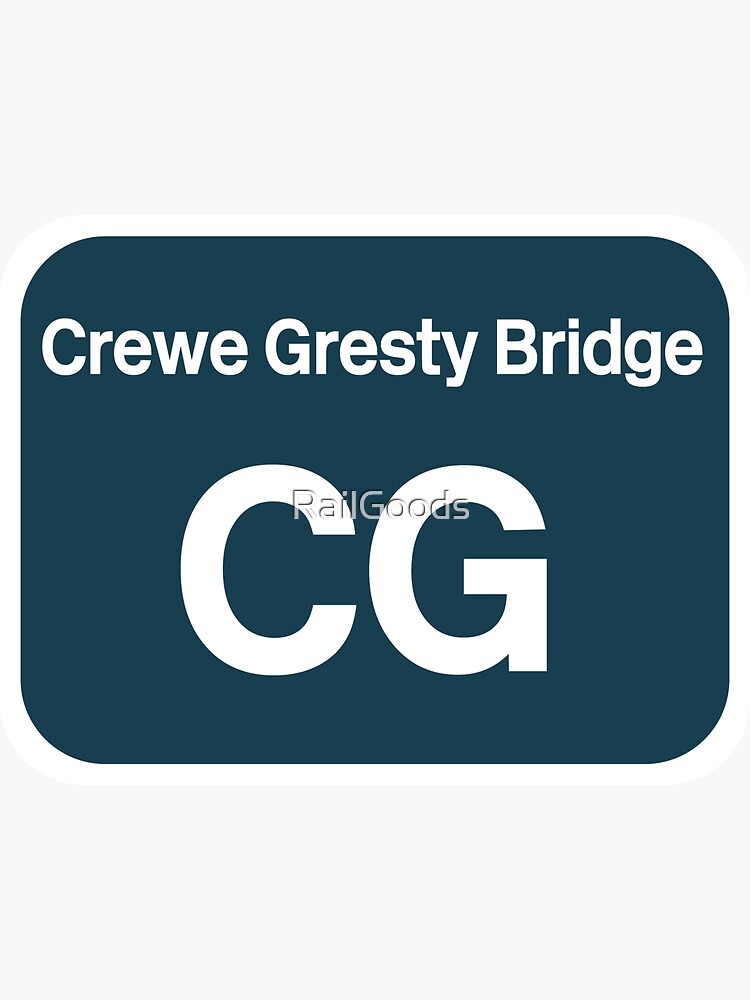 "Crewe Gresty Bridge Depot Logo" Sticker for Sale by RailGoods | Redbubble