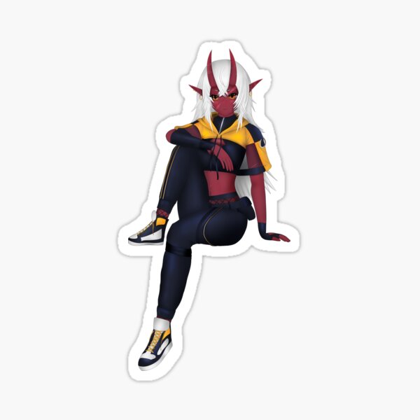 "Yoclesh Sitting" Sticker for Sale by FoxRane | Redbubble