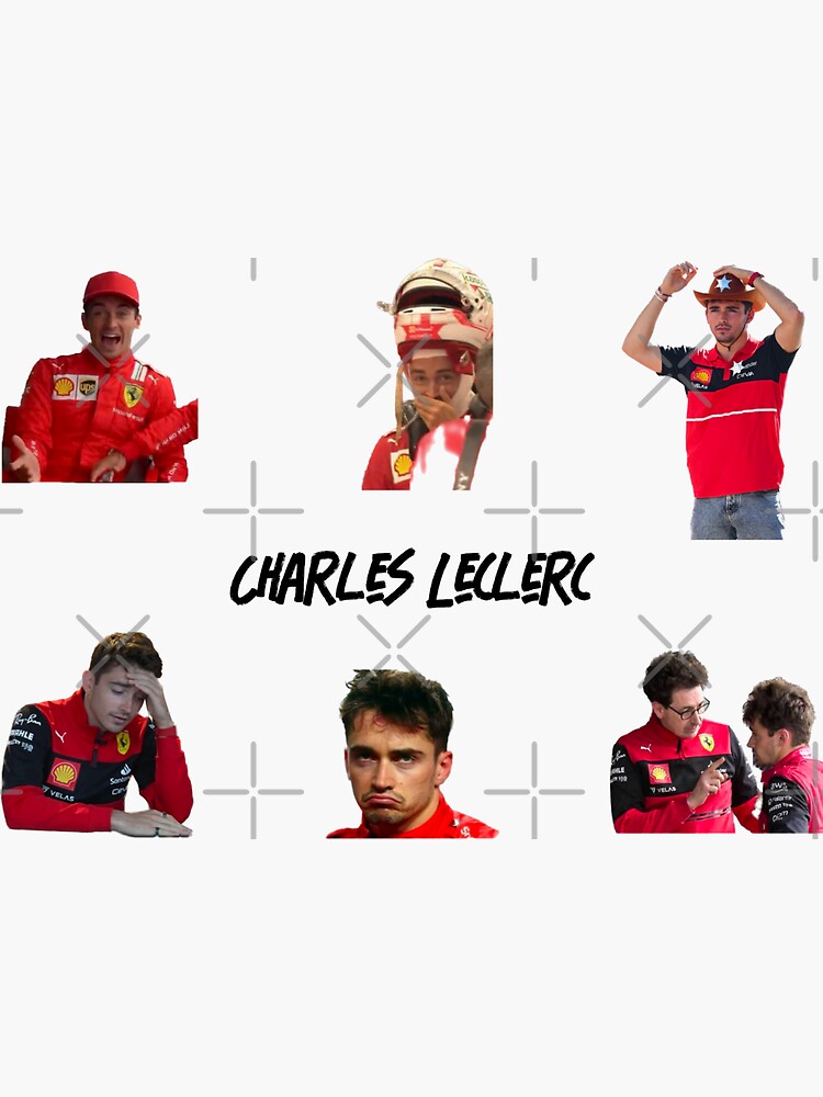 "Charles Leclerc Meme Sticker Pack" Sticker for Sale by GabbasGallery ...