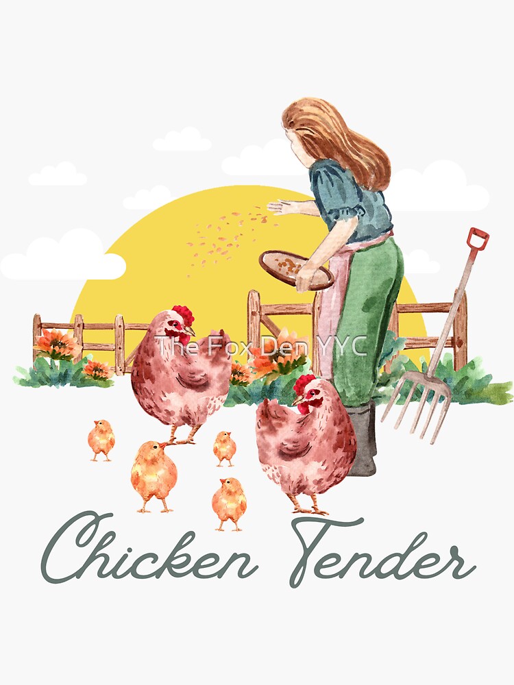 "Chicken Tender" Sticker for Sale by ShitMelinaSays | Redbubble