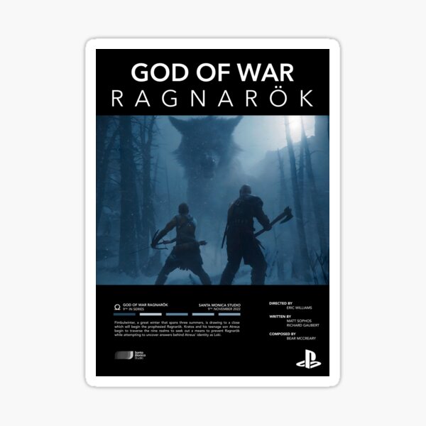 "God of War Ragnarok" Sticker for Sale by Aniscape | Redbubble