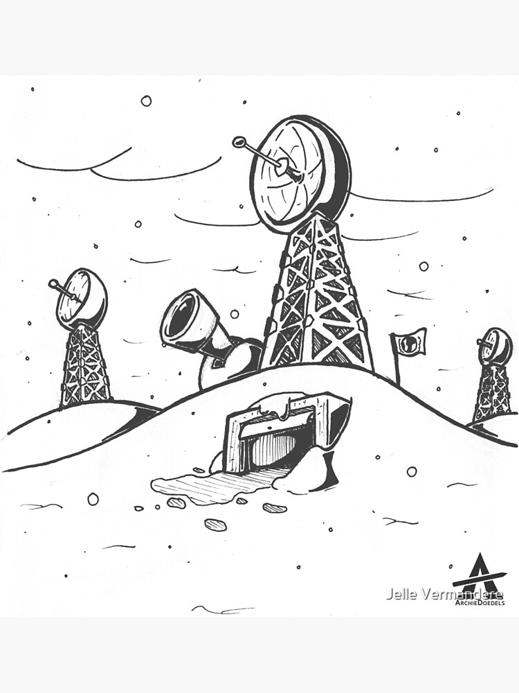 "Arctic Base Line Art" Poster by ArchieDoedels | Redbubble