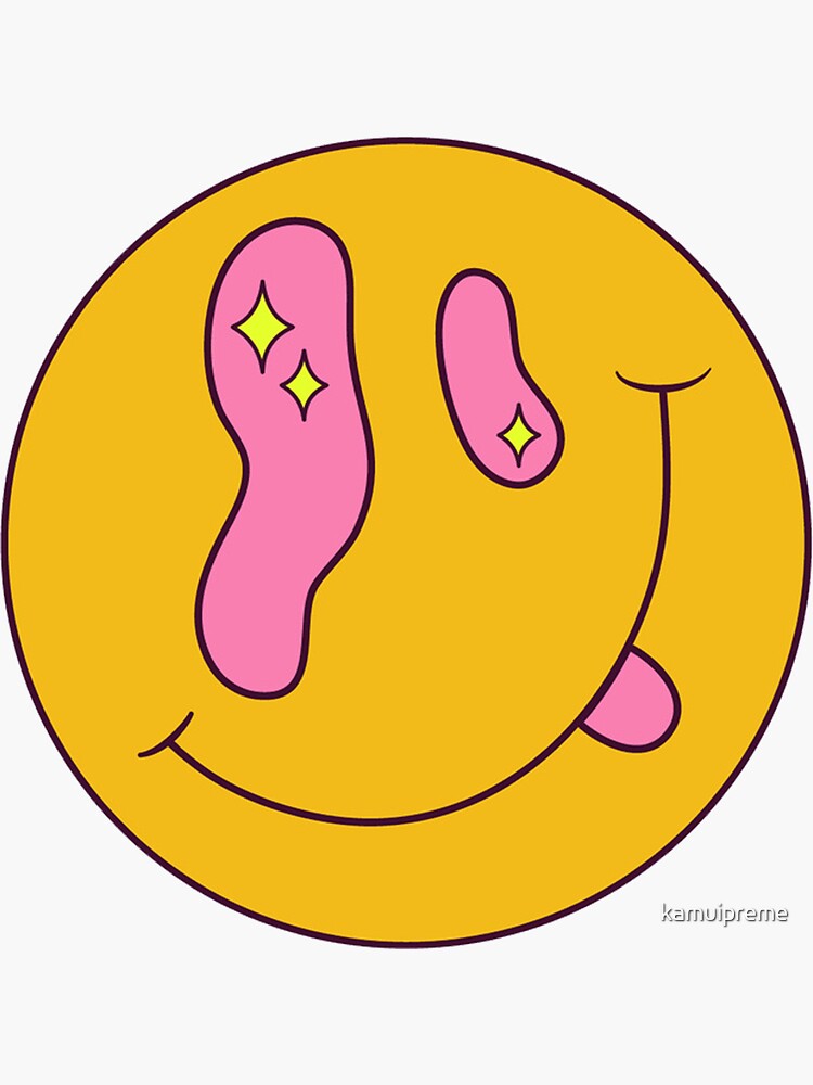"Trippy" Sticker for Sale by kamuipreme | Redbubble