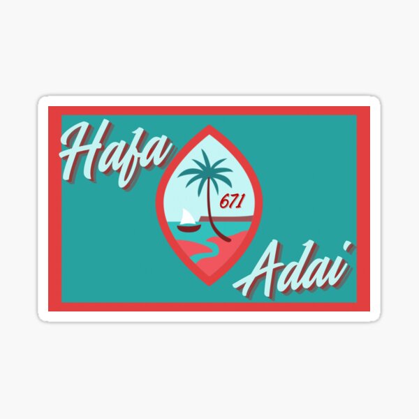 "Guam flag" Sticker for Sale by PolyMicroMela | Redbubble