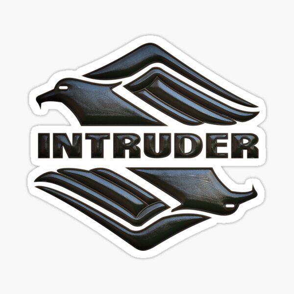 "Intruder Logo 3-2 black steel" Sticker for Sale by Intruder-Motor ...