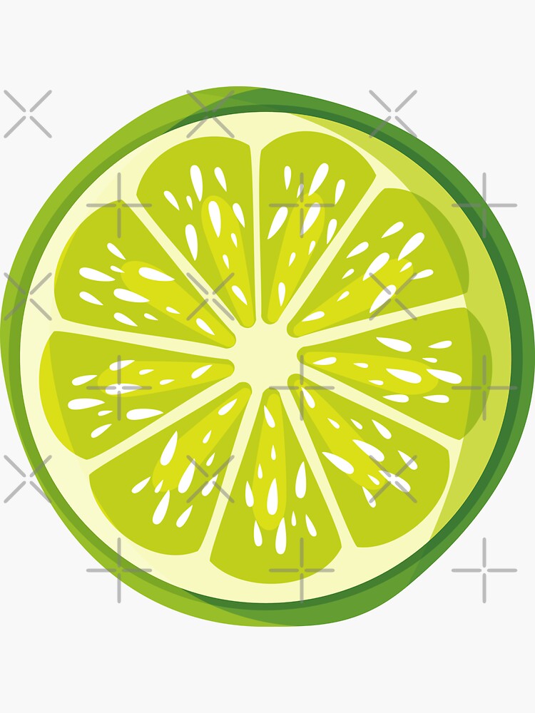 "Lime" Sticker for Sale by NoNameArt | Redbubble