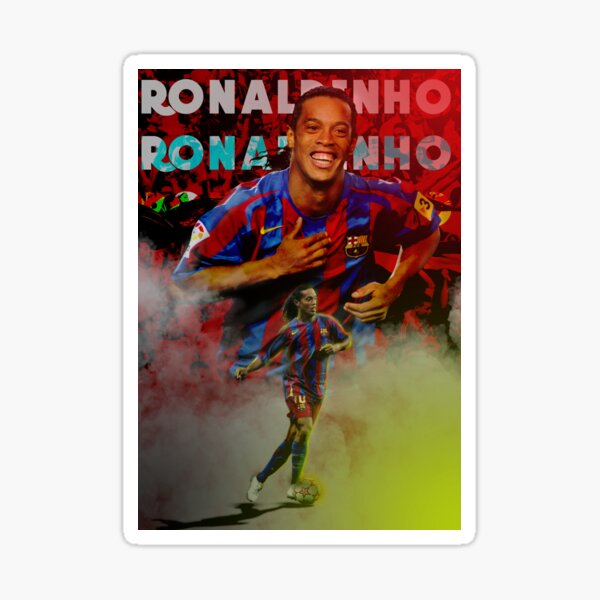 "poster ronaldinho" Sticker for Sale by kawaii-easyshop | Redbubble