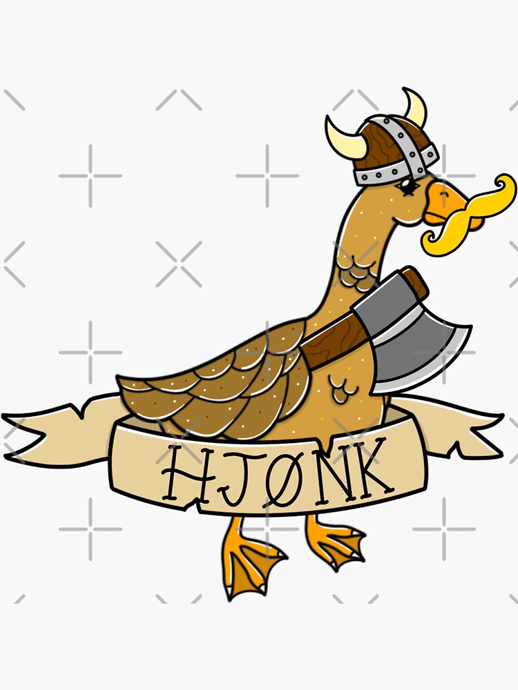 "Viking Goose" Sticker for Sale by AdamSilas | Redbubble