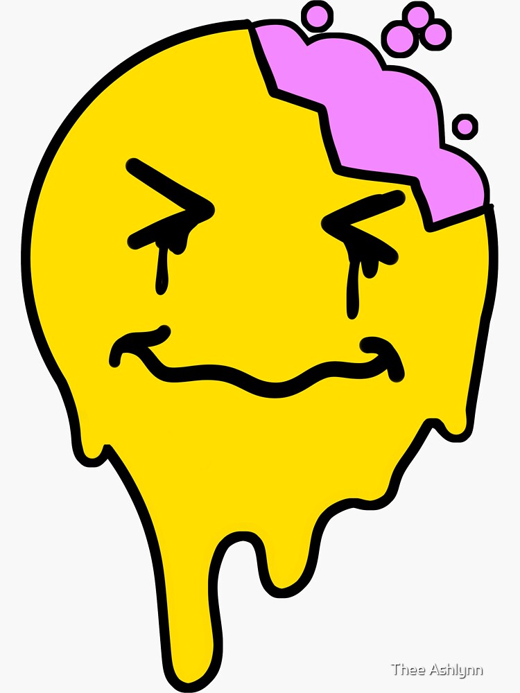 "Crazy smiley face" Sticker for Sale by Gracious99 | Redbubble