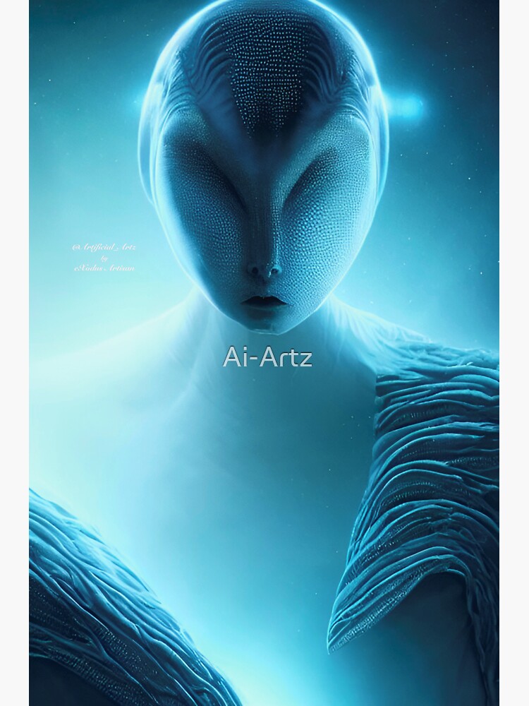 "Alien of the Light" Sticker for Sale by Ai-Artz | Redbubble