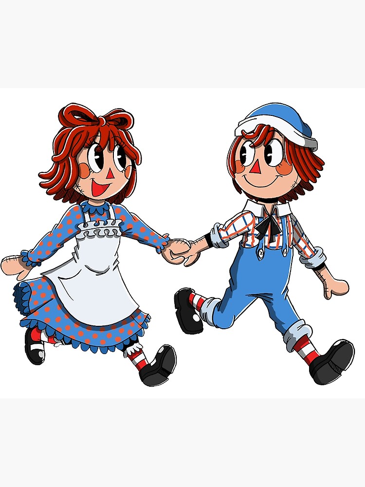 "Raggedy Ann And Raggedy Andy" Poster for Sale by Par-kids | Redbubble