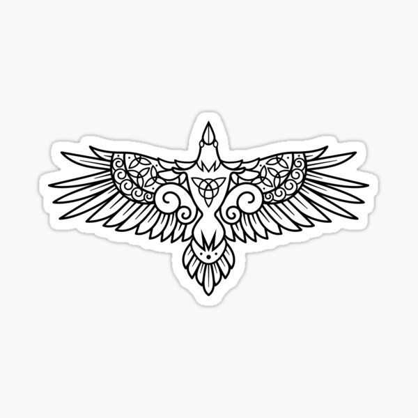"Celtic Raven" Sticker for Sale by RavenRarities | Redbubble