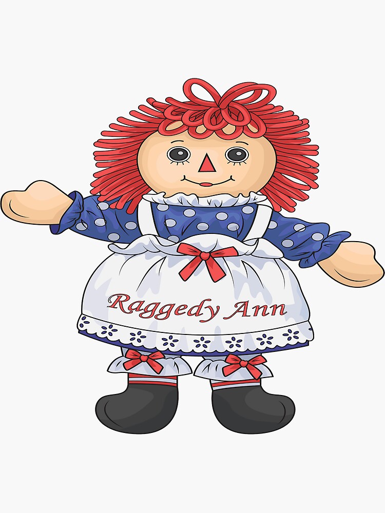"Raggedy Ann And Raggedy Andy" Sticker for Sale by Par-kids | Redbubble