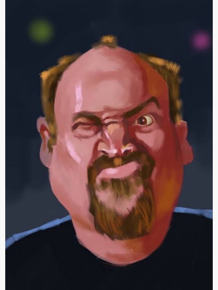 "Comedian Louis CK Poster" Sticker for Sale by kaufmandesign | Redbubble