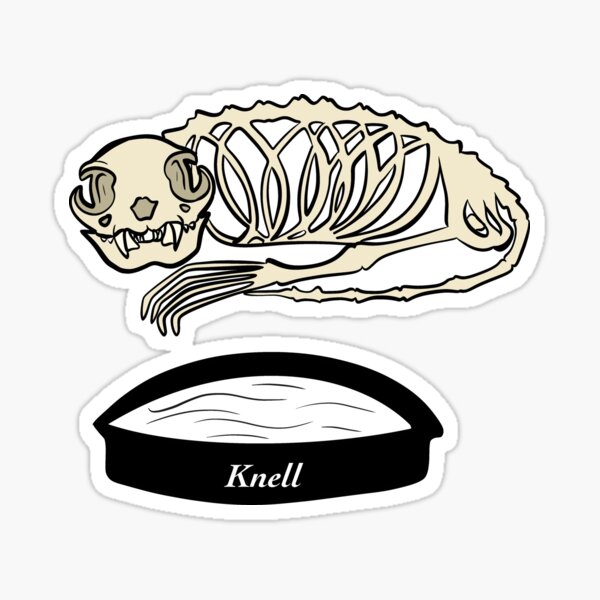 "Knell the Cat" Sticker for Sale by 1Lilith-Green1 | Redbubble