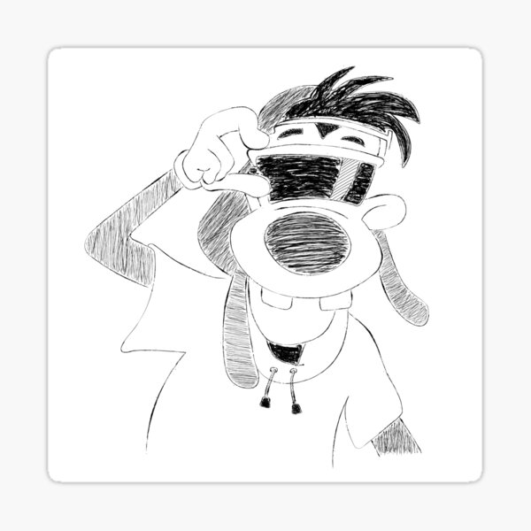 "Max Goofy Sketch - A Goofy Movie" Sticker for Sale by Autarkisch ...