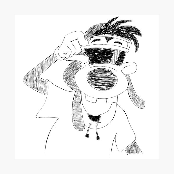 "Max Goofy Sketch - A Goofy Movie" Photographic Print by Autarkisch ...
