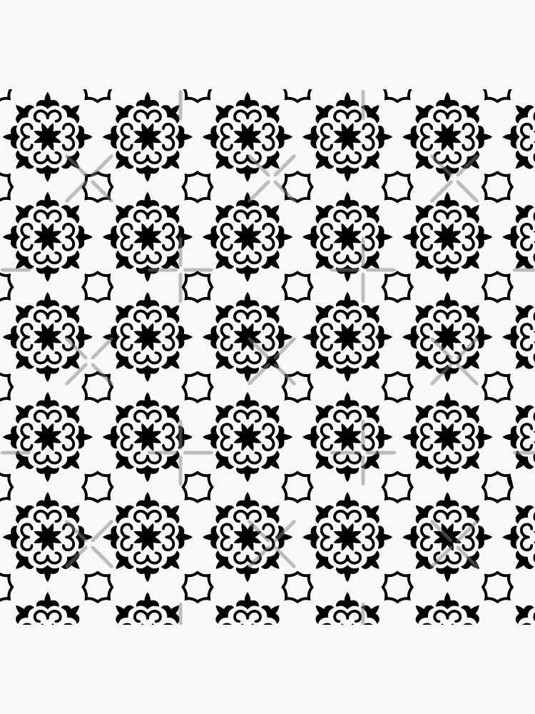 "Style Retro Sixties Mod Contrast Black And White" Sticker for Sale by ...